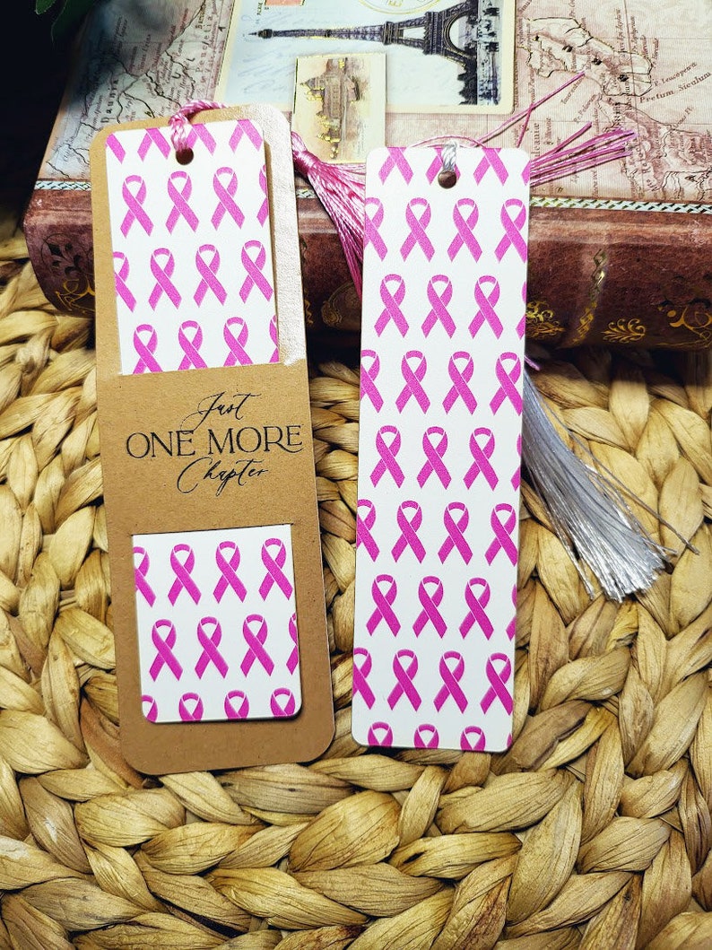 Breast Cancer Bookmark With Tassel, Survivor Gift, Bookmark for Women ...