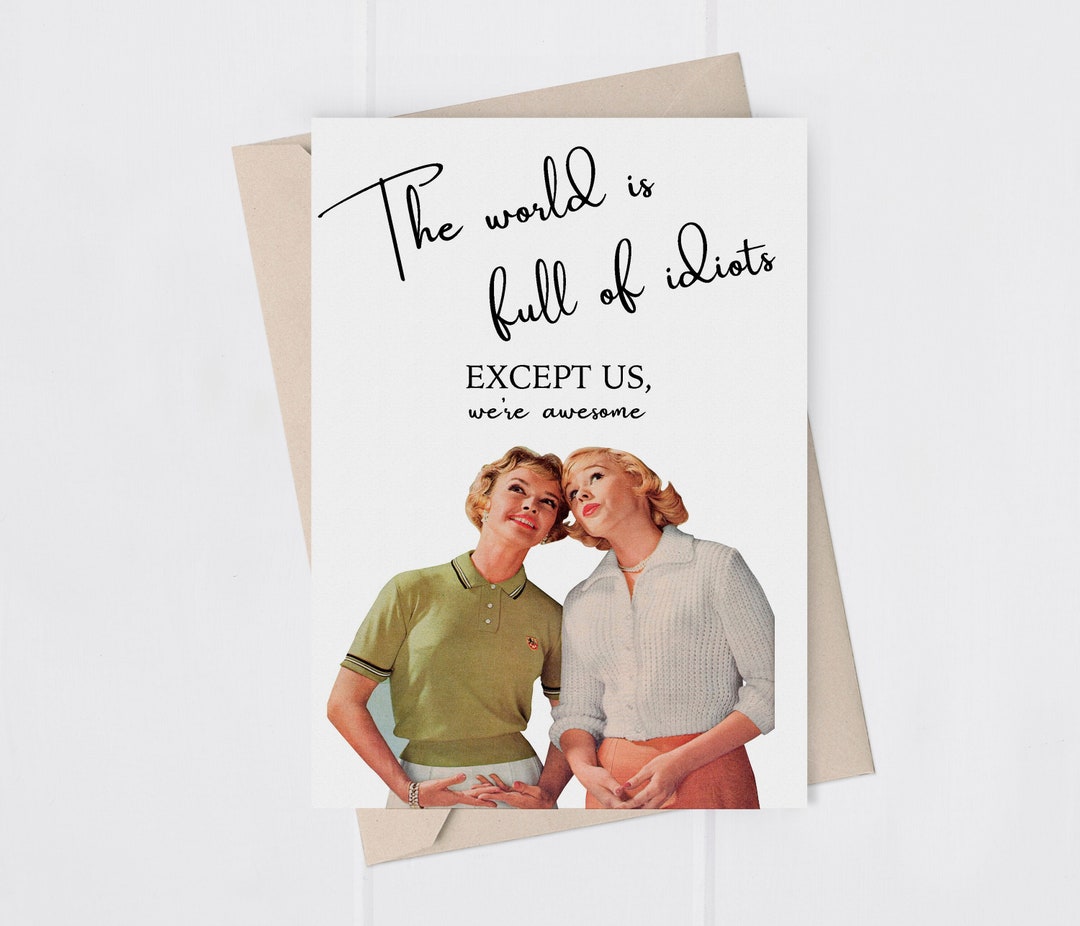 Funny Adult Greeting Card, Best Friend Card, Caring, Humor, Women ...