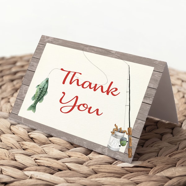Fishing Thank You Note - Etsy
