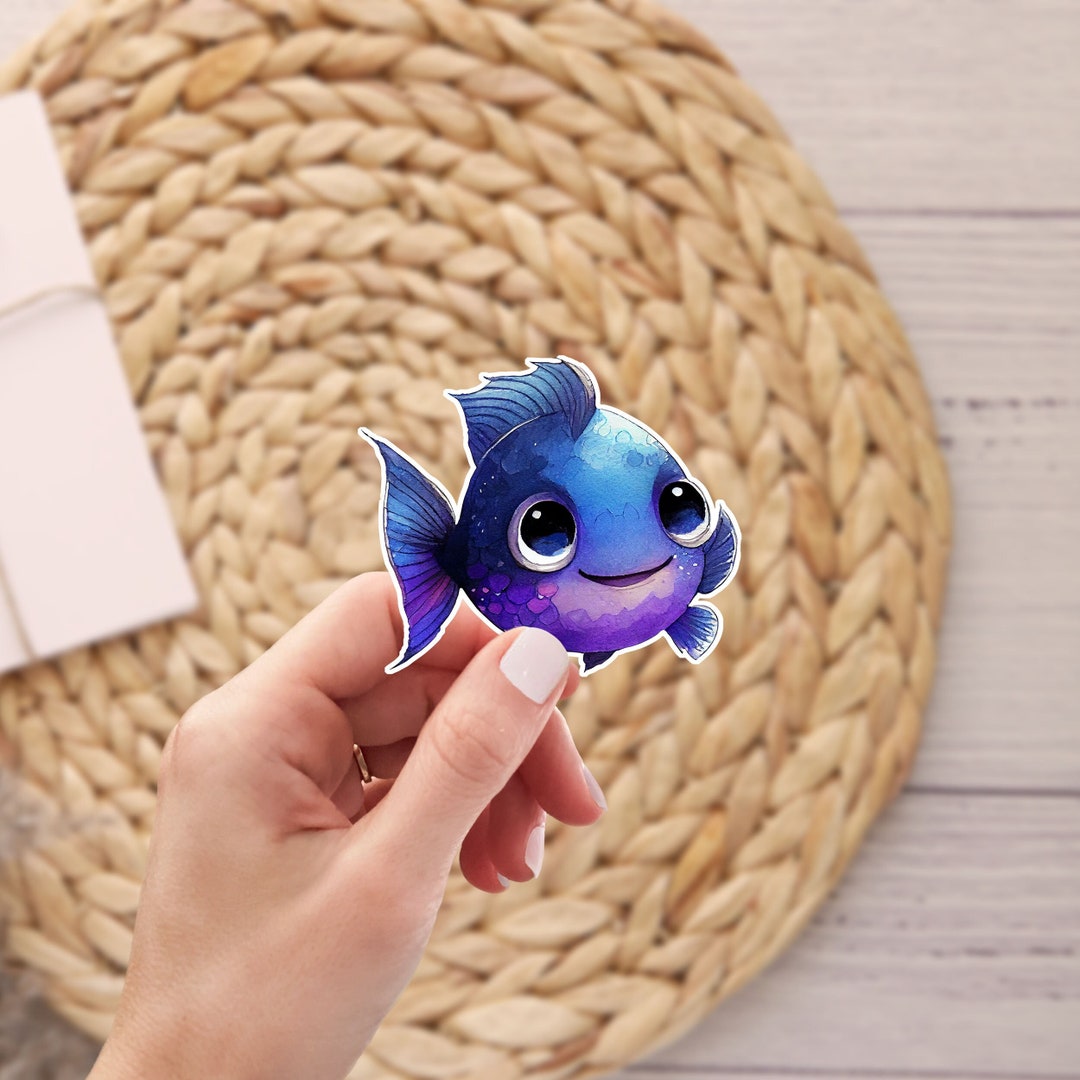 Tropical Fish Sticker, Fish Sticker, Cartoon Fish Sticker, Animal ...