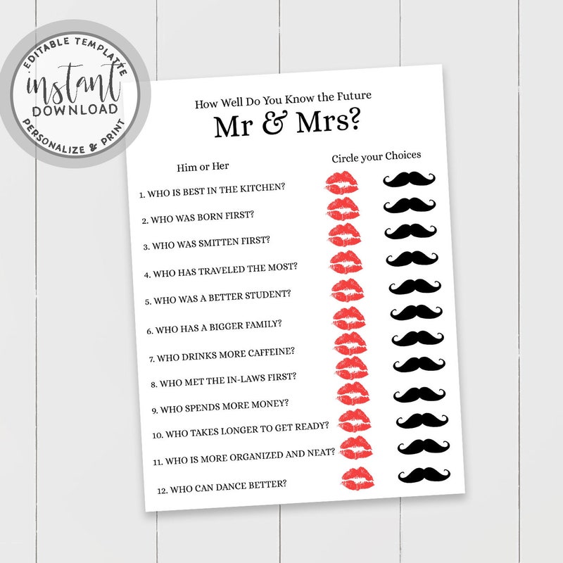 Mustache Game - Etsy