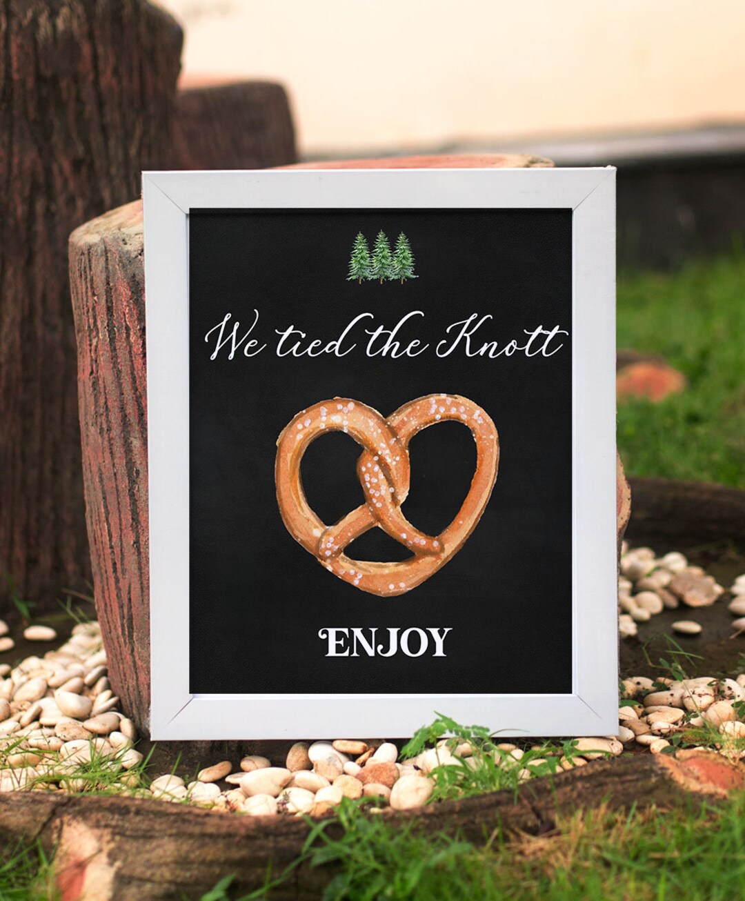 Pretzel Sign, Treat Sign, Wedding Bar Sign, Pretzel Bar Sign, Wedding ...