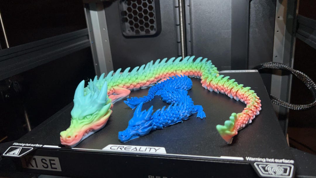 3D Printed Dragon Without Wings - Etsy