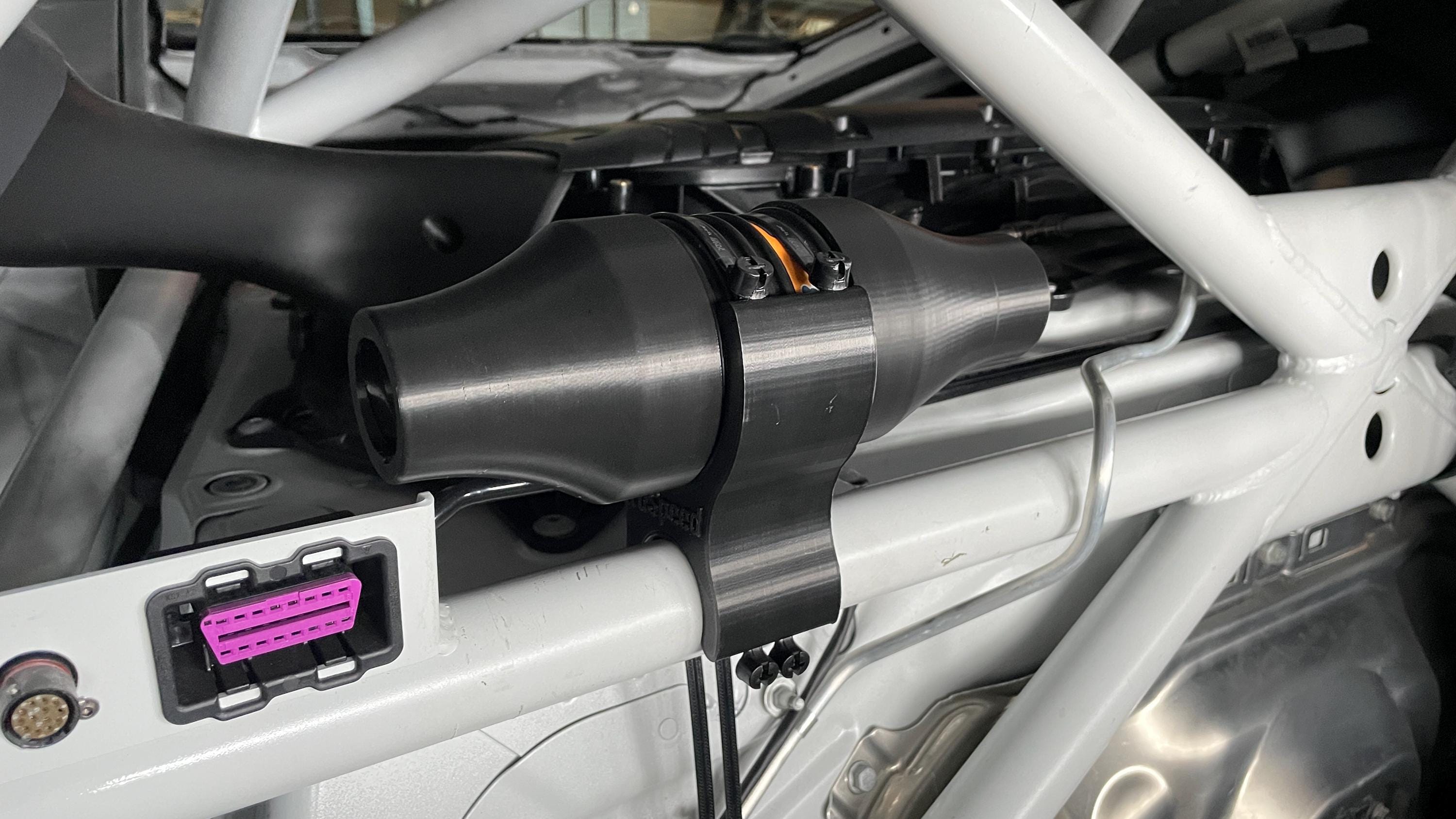 Porsche Cayman GT4 AC Dash Duct Helmet Cooling Kit. (UBER3 Fan Sold ...