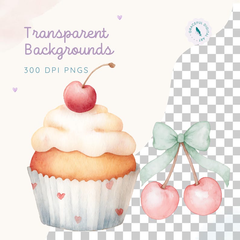 Cherry on Top Baby Clipart Bundle PNG | Cherry Baby Shower Clipart ...
