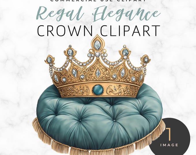 Velvet Royalty Crown Clipart: Regal Art Designs (digital Download ...