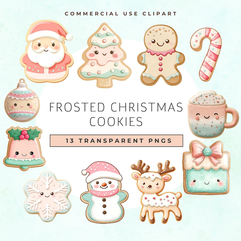 Sugar Cookie Clipart - Etsy