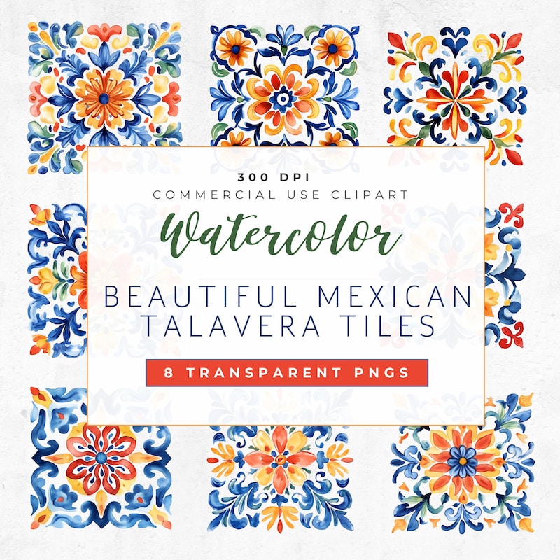 Mexican Tile Stencils - Etsy