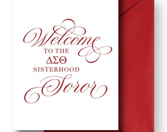 Welcome to the Sisterhood - Note Cards (4 Pack) | Delta Sigma Theta DST ...