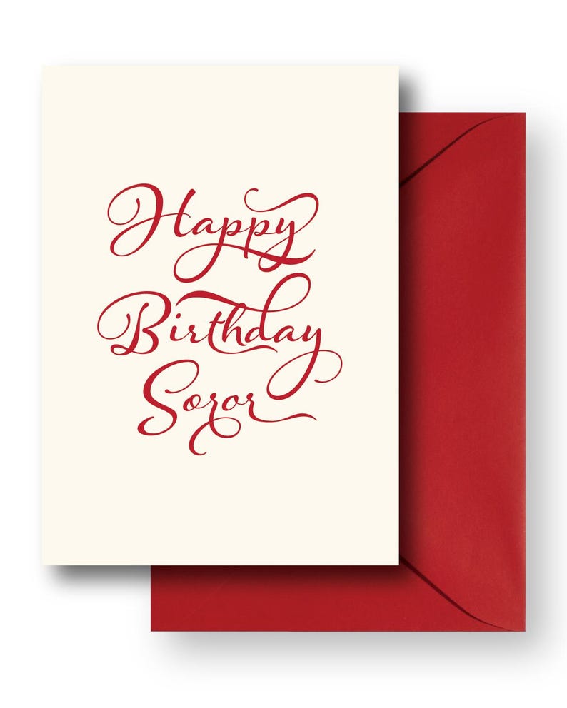 DST Happy Birthday Soror Greeting Card - Etsy