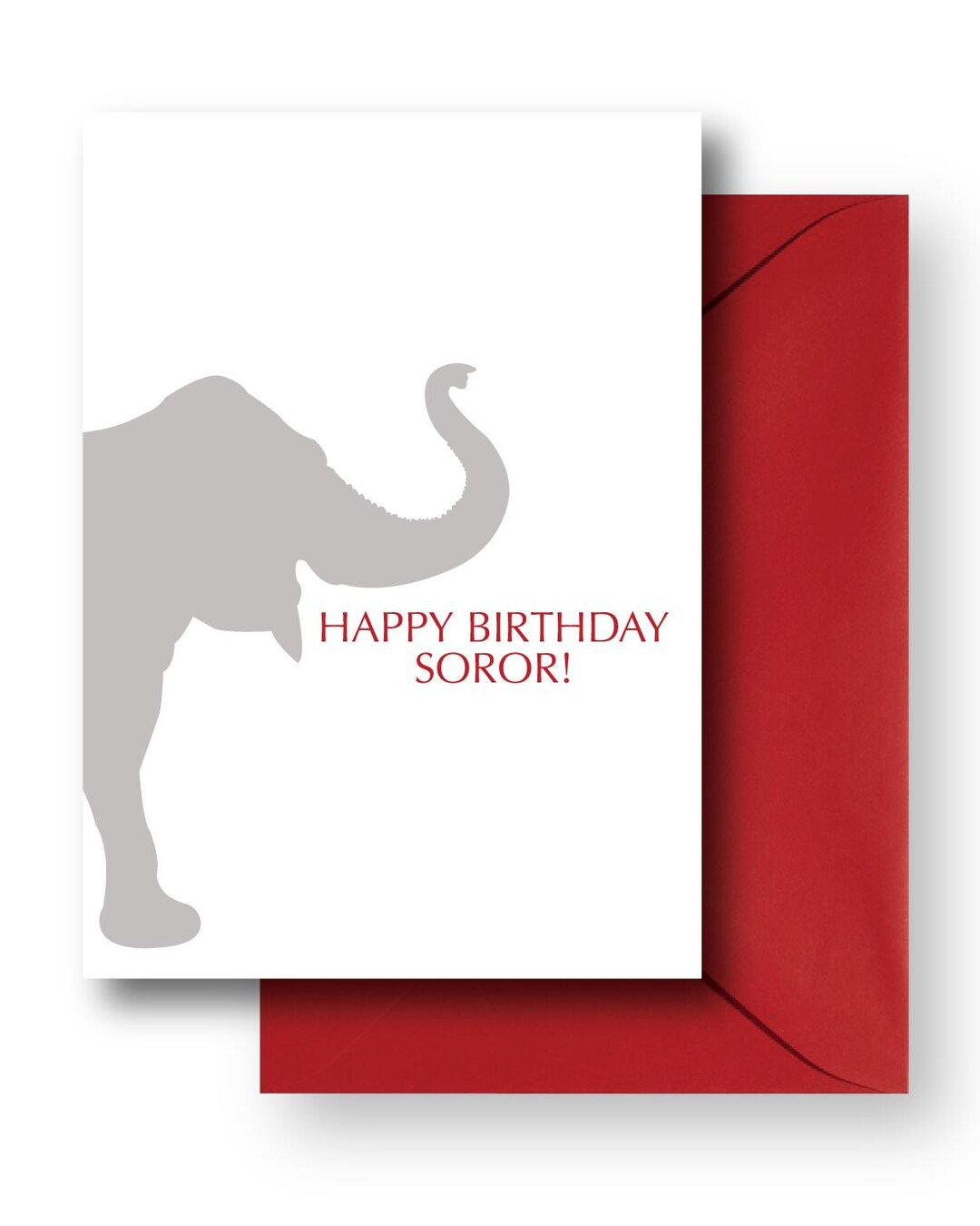 DST Elephant Happy Birthday Soror Greeting Card - Etsy