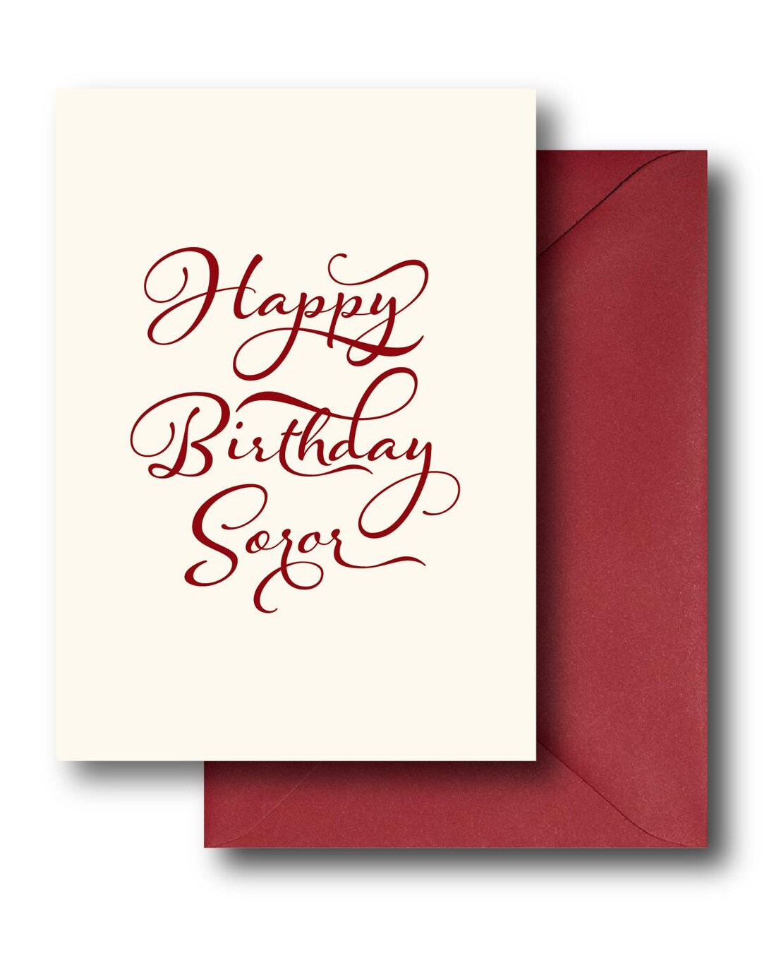 DST Happy Birthday Soror Greeting Card - Etsy