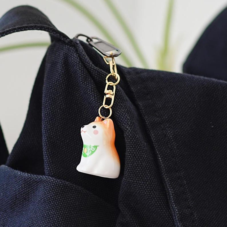 Shiba Inu Figurines Keychain, Shiba Figurine Keyring, Shiba Keychain ...