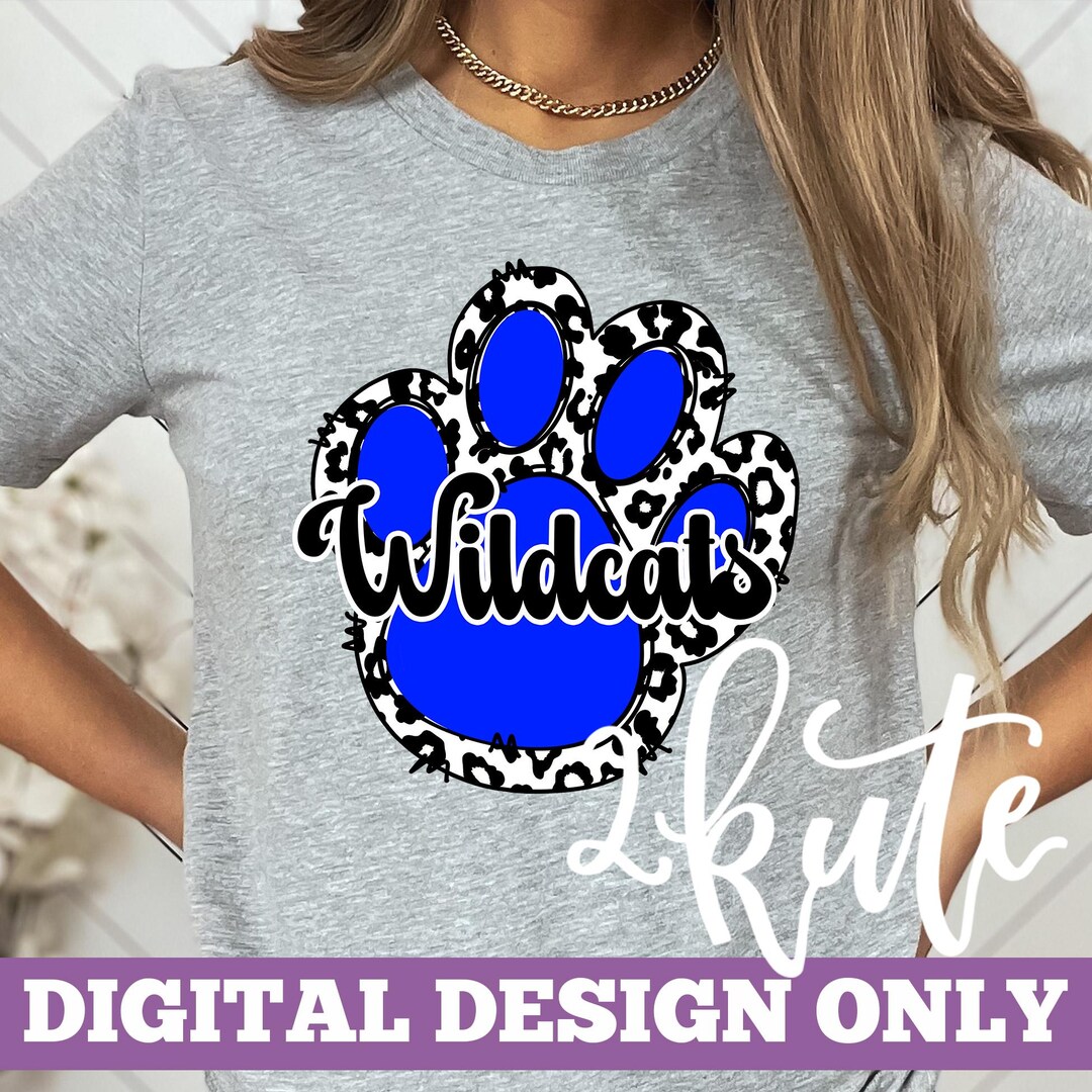 Wildcats Png, Paw Print, School Spirit Design, Wildcat Football Png ...