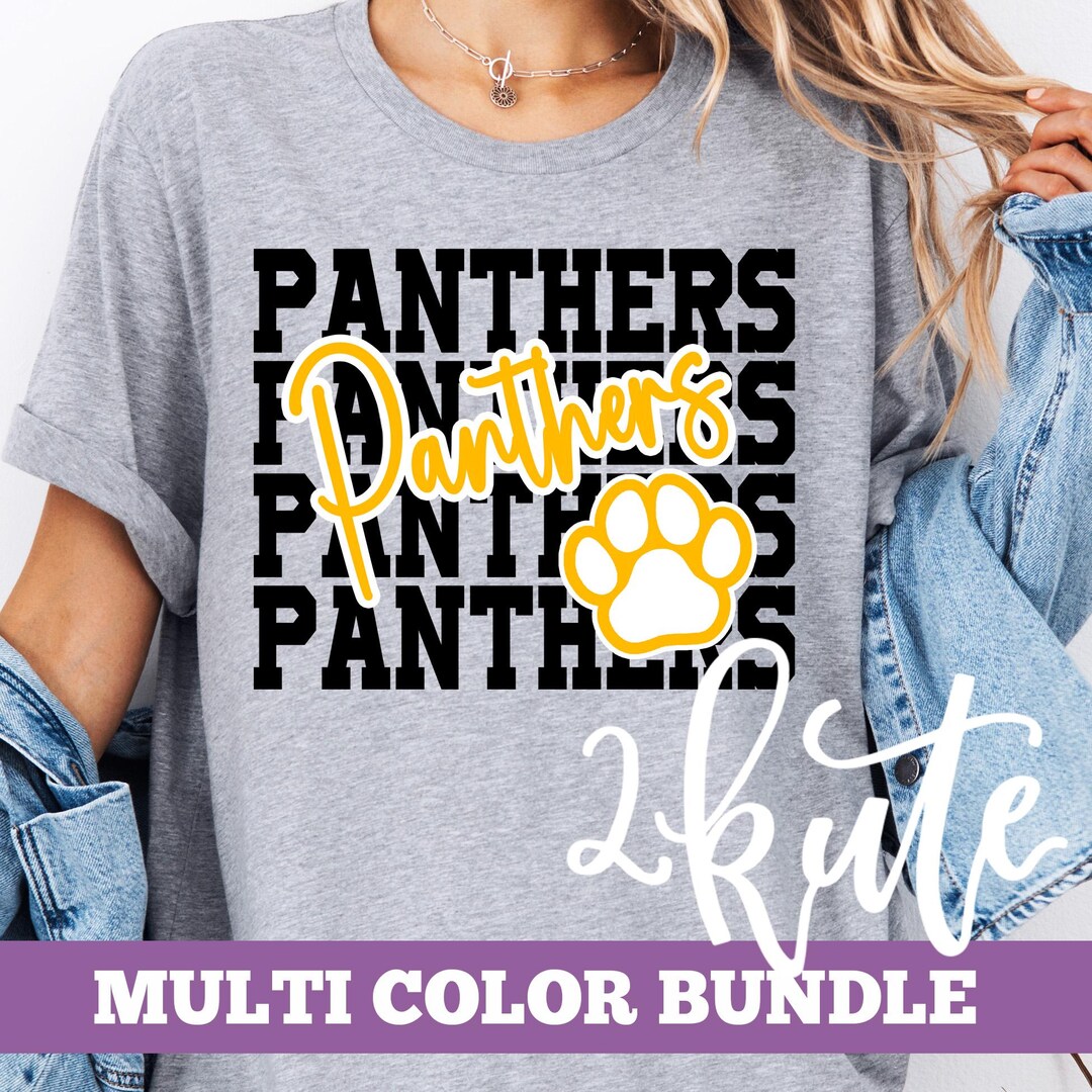 Panther Bundle Png, Cheer Png, School Spirit Design, Baseball Bundle ...