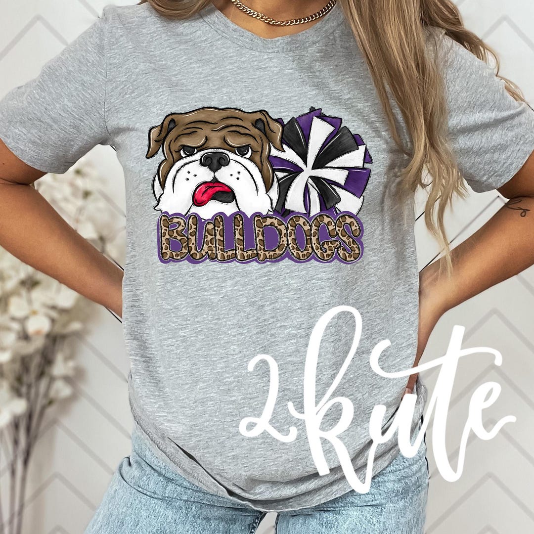 Bulldog Cheer Png, Bulldog School Spirit Design, Bulldog Football Png ...