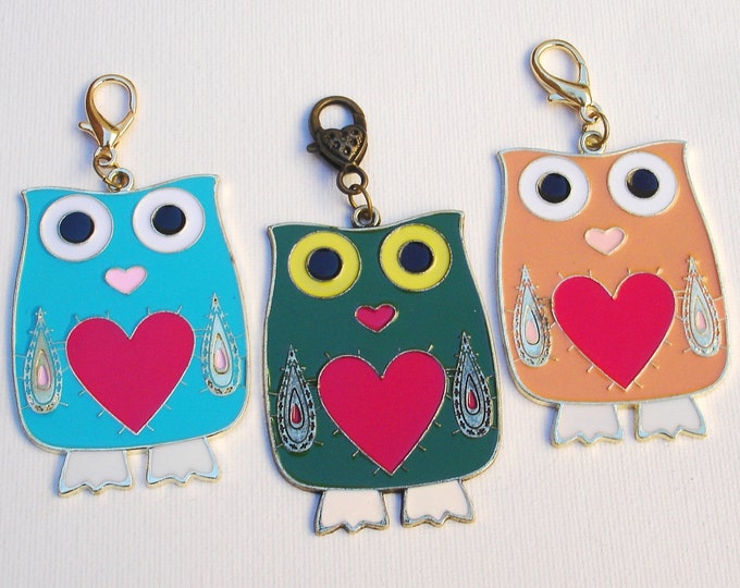 Large Owl Key Chain - Etsy