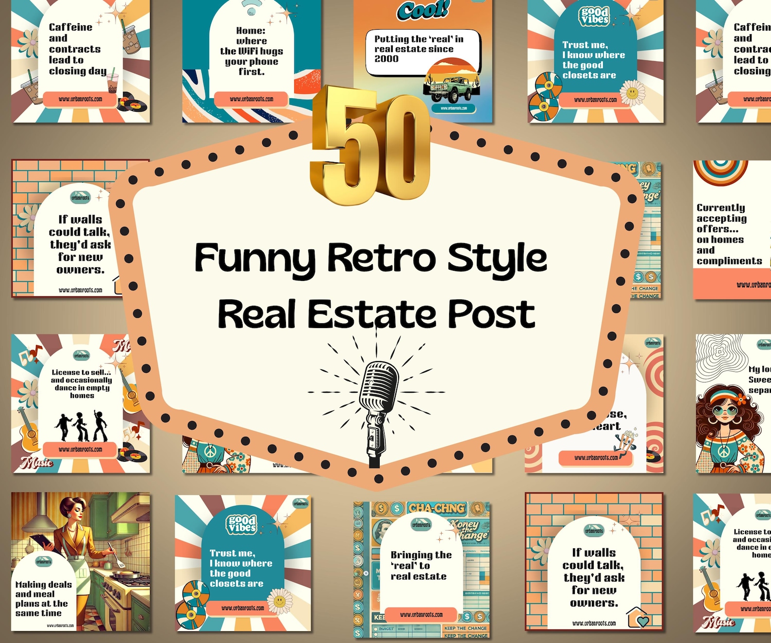 Retro Style Real Estate Funny Posts, Funny Real Estate Posts, Real ...