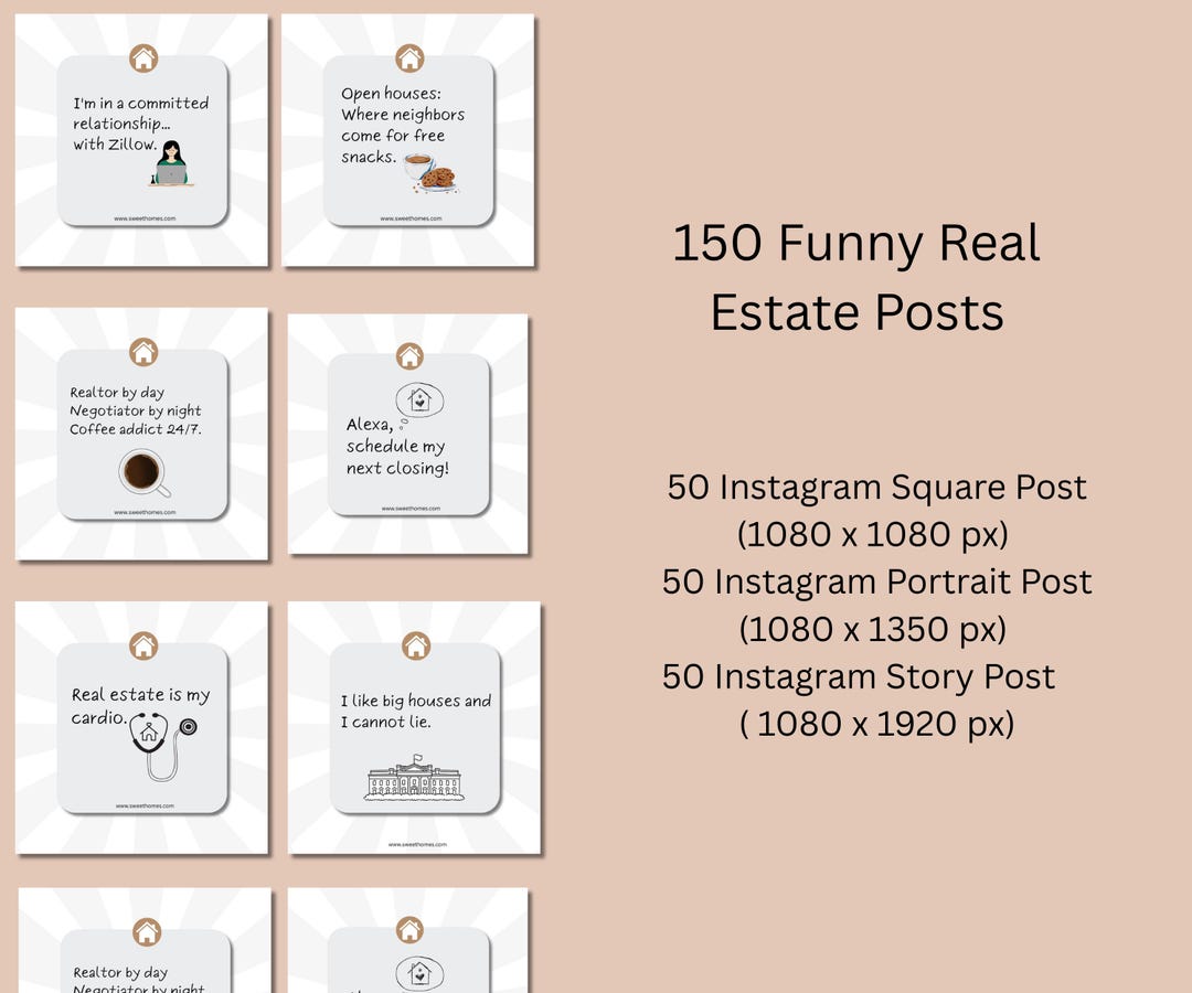 50 Funny Real Estate Social Media, Funny Real Estate Posts, Funny Real ...