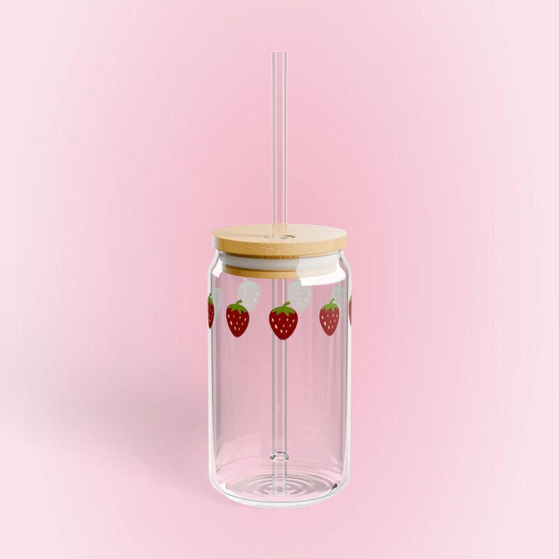 Strawberry Nana Glass - Etsy