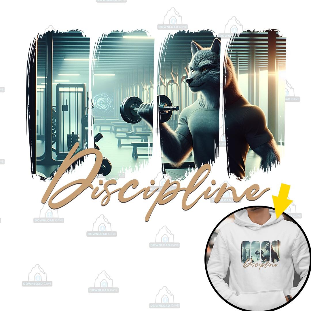 Discipline Workout Png, Motivational Png, Wolf Svg, Motivation Png ...