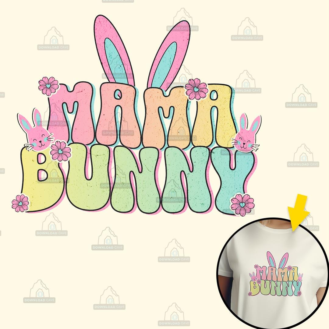Mama Bunny SVG, Mom Easter SVG, Bunny Ear SVG, Spring Svg, Easter Shirt ...