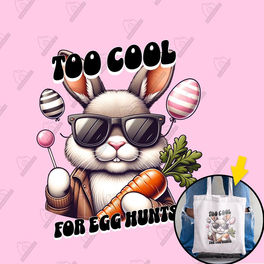 Easter Bunny SVG, Bunny Sunglasses SVG, Cool Bunny Png, Spring Svg ...