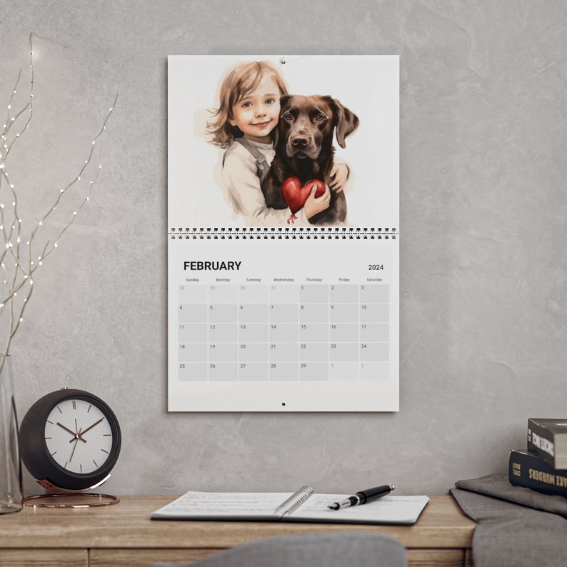 Labrador Retrievers Calendar 2024, Dog Lover's Gift, Dog Wall Calendar ...