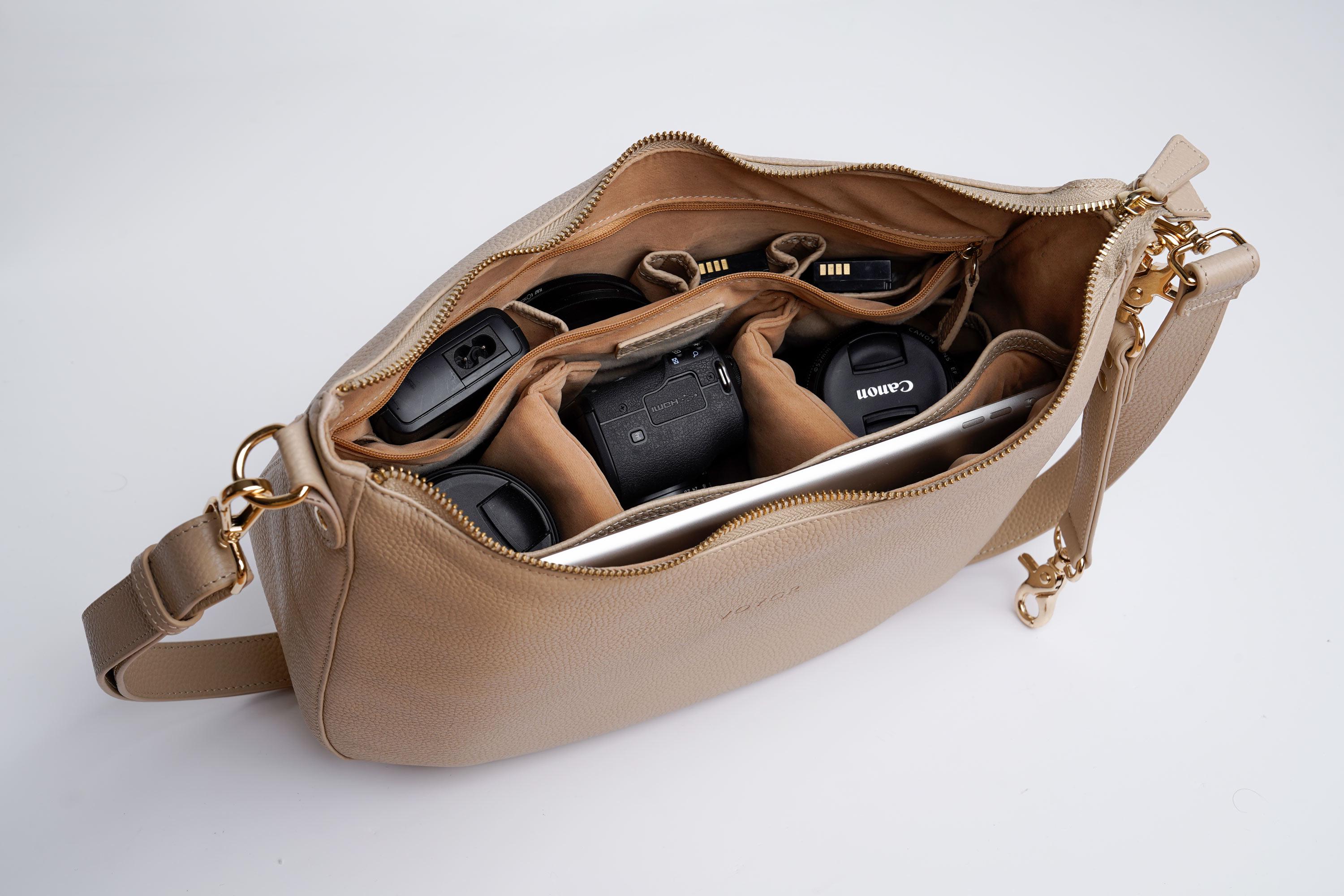 VOYGR Essential Premium Leather Camera Sling Bag for Mirrorless ...
