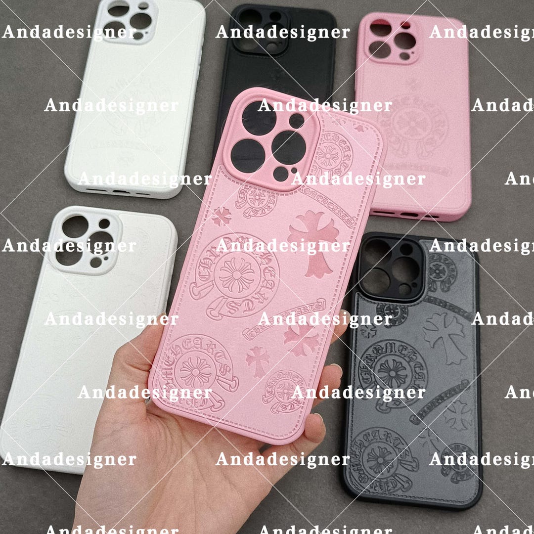 Handmade Hot Stamping Carving Cross Leather Phone Case Men Woman ...