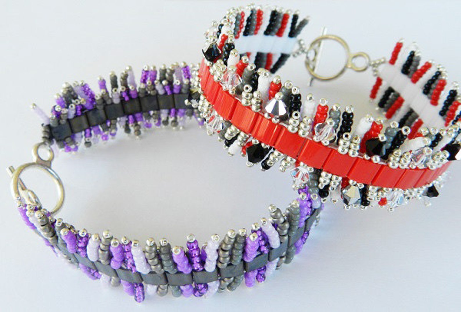 Beading Pattern, Tutorial, Bracelet STICKS and STONES - Etsy