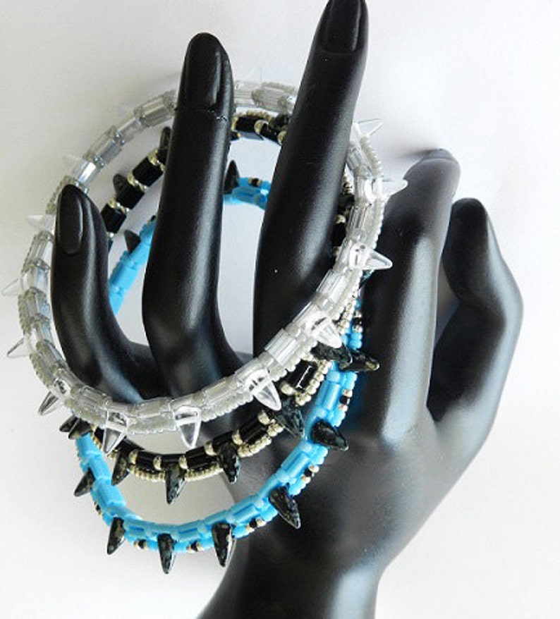 Beading Pattern, Tutorial, Bangle - SPIKE TILA - Etsy