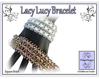 Beading Pattern Tutorial Tila Bracelet ECLIPSE | Etsy