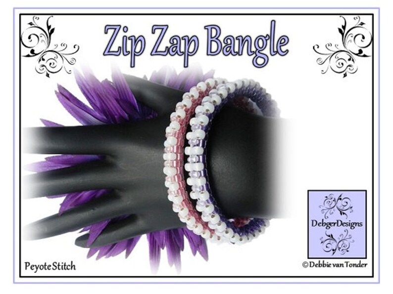 Beading Pattern, Tutorial, Bangle ZIP ZAP - Etsy