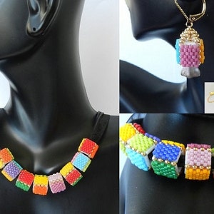 Beading Pattern, Tutorial, Beaded Bead - CRAFT SQUARES - Etsy