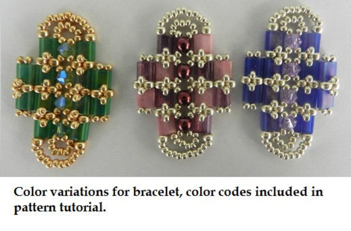Beading Pattern, Tutorial, Bracelet - OVALADO - Etsy