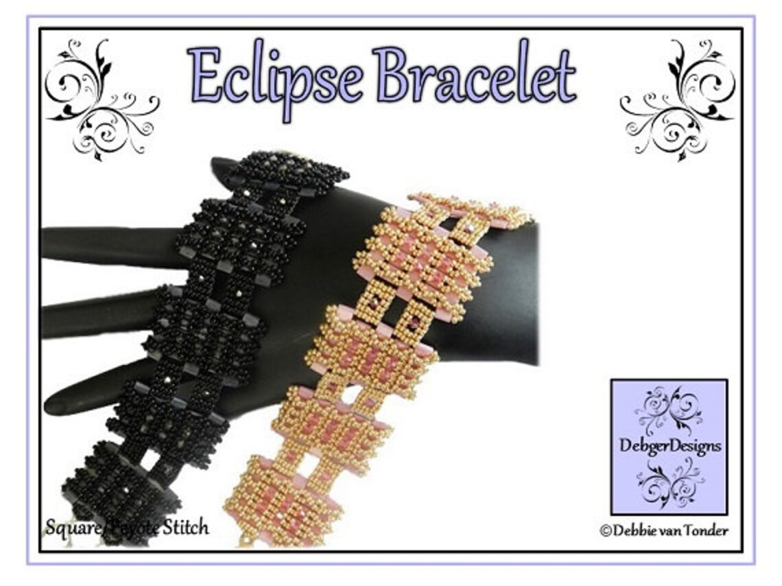 Beading Pattern, Tutorial, Tila Bracelet - ECLIPSE - Etsy