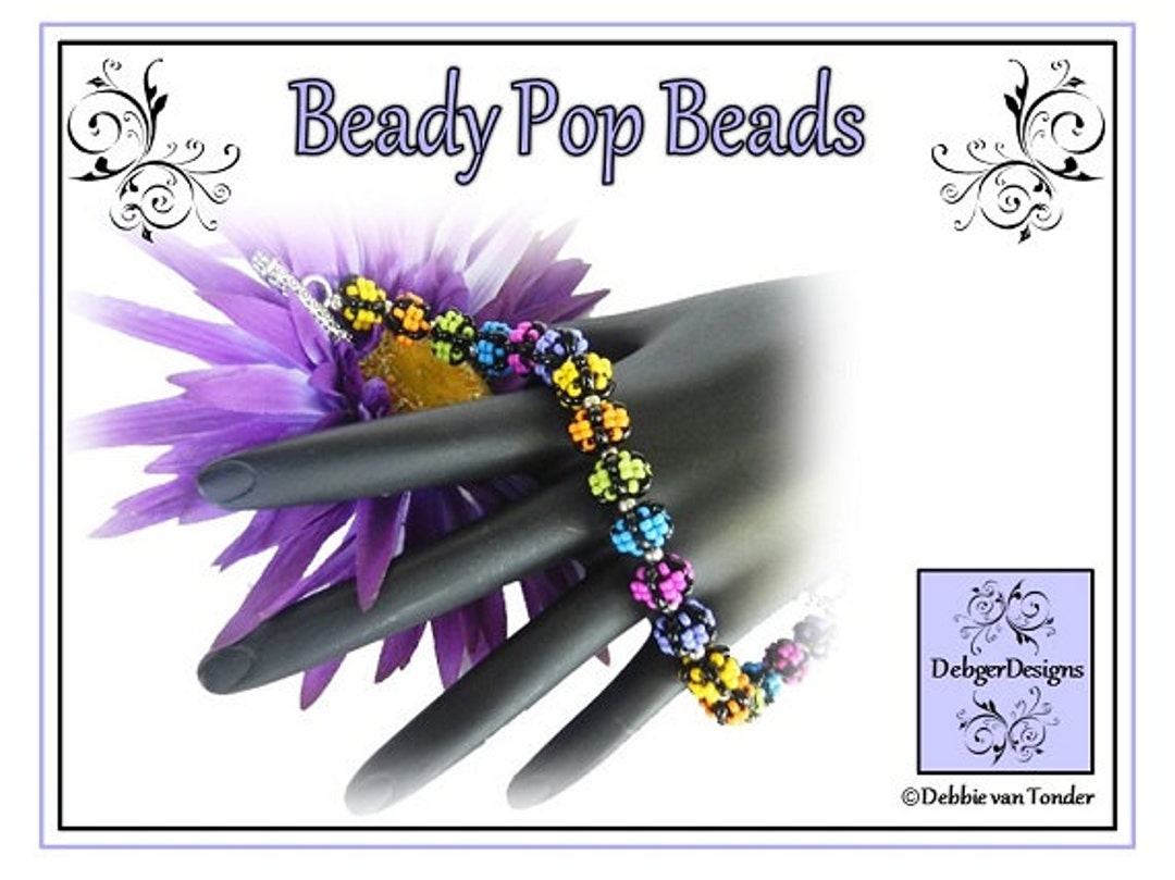 Beading Pattern, Tutorial, Beaded Beads - BEADY POP - Etsy