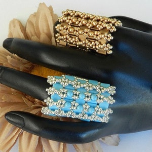 Tila Beading Pattern, Tutorial,ring - ECLIPSE - Etsy