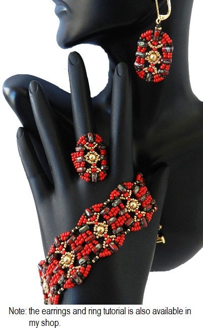 Beading Pattern Tutorial Bracelet PERGA - Etsy