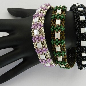 Beading Pattern, Tutorial, Bangle - PONDO - Etsy