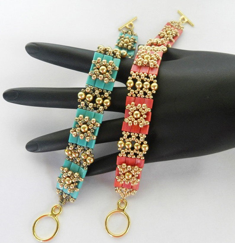 Beading Pattern, Tutorial, Bracelet - TILA TILES - Etsy