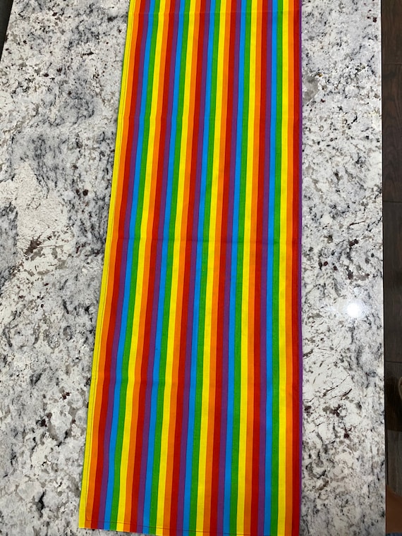 Rainbow Party, Rainbow Table Runner, Rainbow Props, Table Linens, Table ...