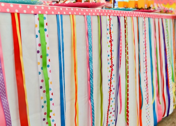 Ribbon Garland, Ribbons, Rainbow Party, Party Decorations, Rainbow ...