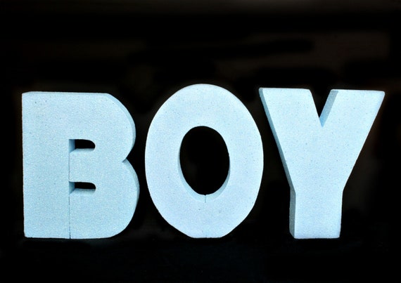 It's a Boy, Foam Letters, Styrofoam Letters, Boy, Baby Shower, Nursery ...