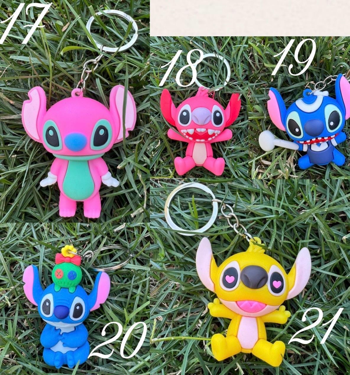 Stitch Silicone 3D Design Keychain Gift for Family and Friends, Perfect ...