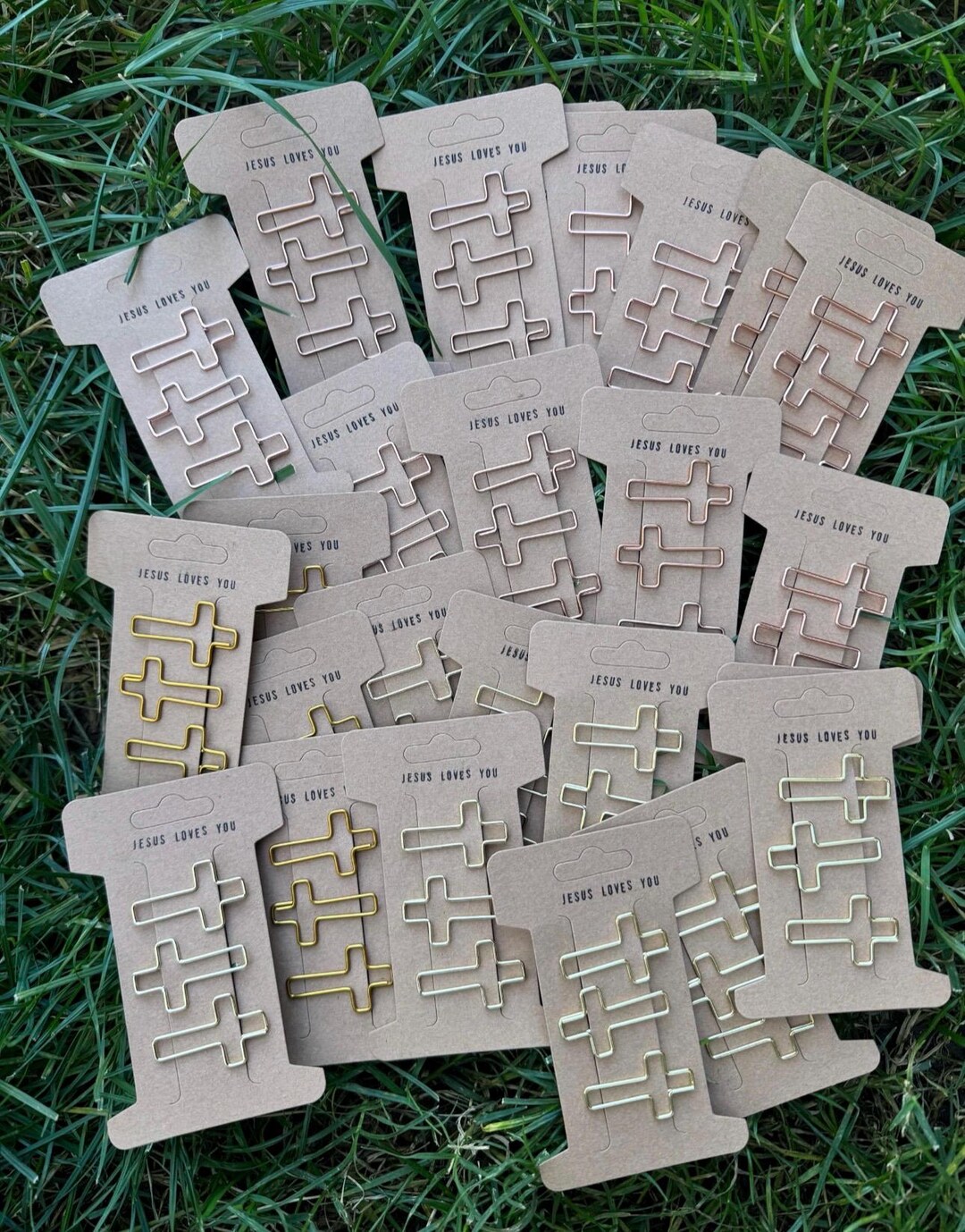 Gift Unisex Cross Paper Clips Bible Journal Christian Office Supply ...