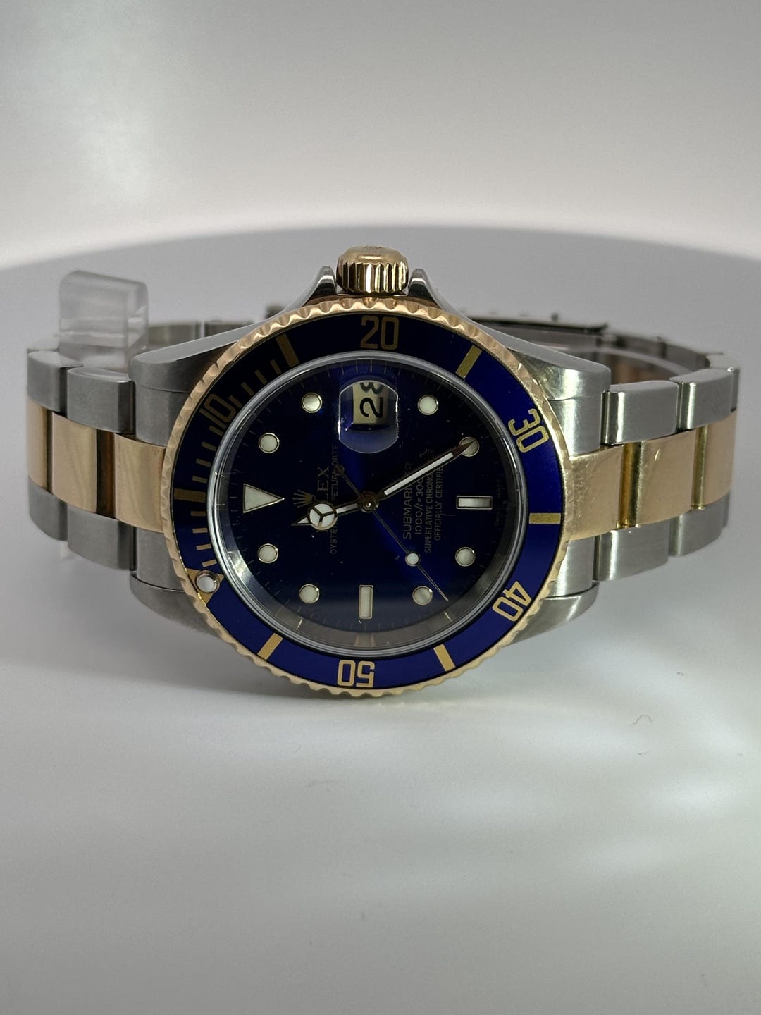 Rolex Submariner Date 16613T Two-tone Steel & Gold Blue Dial Watch With ...