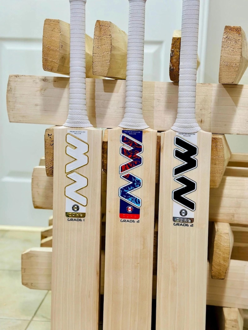 Custom Pro Grade 1+, 1 & 2 English Willow Cricket Bat. Fully Knocked ...