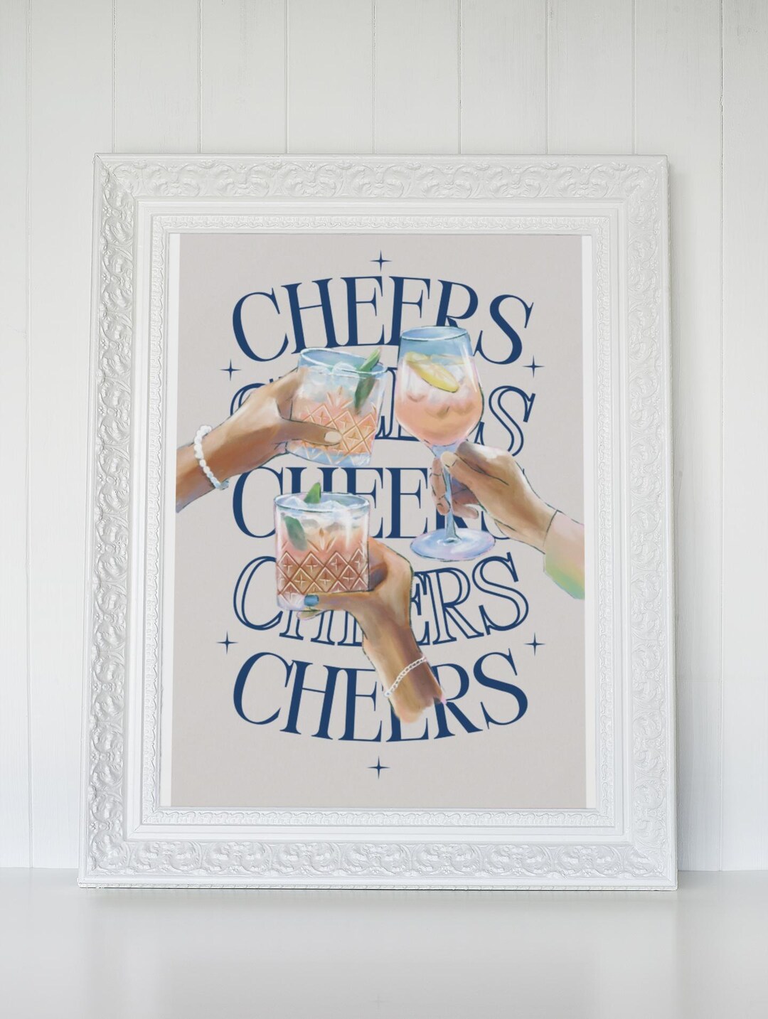 Cheers Kitchen Poster – Printable Wall Art for Kitchen or Dining Room ...